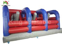 China Red 10x10m Giant Obstacle Course Inflatable Sports Games With Tangled Up For Adult for sale