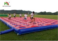 China Red Outdoor Obstacle Course Inflatable Sport Games , Inflatable 5K Run Races For Adults for sale
