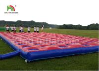 China Red Outdoor Obstacle Course Inflatable Sport Games , Inflatable 5K Run Races For Adults for sale
