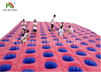 China Red Outdoor Obstacle Course Inflatable Sport Games , Inflatable 5K Run Races For Adults for sale