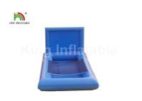 China Eco - Friendly Blue Rectangle Inflatable Sports Games With Mesh For Kids for sale