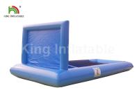 China Eco - Friendly Blue Rectangle Inflatable Sports Games With Mesh For Kids for sale