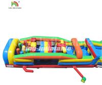 China Water - Proof Three Part Inflatable Sports Games / Blow Up Combo Obstacle Course for sale