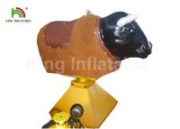 China Outside Yellow Challenge Inflatable Meltdown Sport Game With Rotative Machine for sale