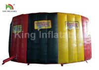 China Plato PVC Red 9m Inflatable Sports Games, Inflatable Interactive Battle Arena With IPS System for sale