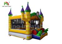 China 0.55mm PVC Combo Mickey Mouse Commercial Jumping Castles With Step for sale