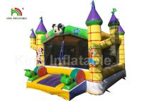 China 0.55mm PVC Combo Mickey Mouse Commercial Jumping Castles With Step for sale