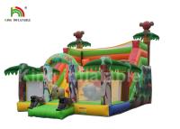 China Cartoon Printing Kids Amusement Inflatable Jumping Castle With Double Lane for sale