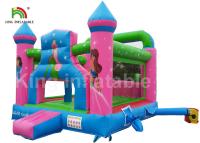 China Durable PVC Pink Princess Inflatable Commercial Bounce Houses For Kids Outdoor Activites for sale