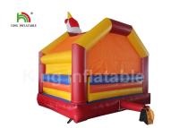 China 4*4m Orange Commercial Clown Inflatable Jumping Castle For Party And Event for sale