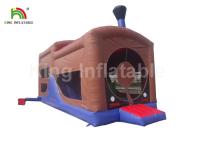 China Children Inflatable Jumping Castle , 0.55mm PVC Commercial Inflatable Trampolines for sale