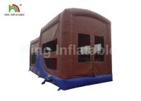 China Children Inflatable Jumping Castle , 0.55mm PVC Commercial Inflatable Trampolines for sale