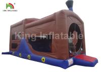China Children Inflatable Jumping Castle , 0.55mm PVC Commercial Inflatable Trampolines for sale