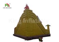 China Customized Size Yellow Inflatable Combo Bounce House / Fun Run Obstacle Course for sale