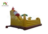 China Customized Size Yellow Inflatable Combo Bounce House / Fun Run Obstacle Course for sale