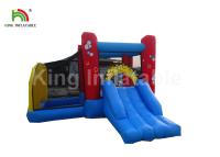 China Commercial Grade Red Blue Inflatable Jumping Castle For Rental for sale