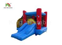 China Commercial Grade Red Blue Inflatable Jumping Castle For Rental for sale