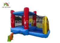 China Commercial Grade Red Blue Inflatable Jumping Castle For Rental for sale