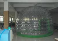 China Round Transparent inflatable lawn tent bubble for camping , movable and foldable for sale