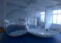 China Christmas Inflatable Snow Globe Clear With Air Mattress and Zipper for sale