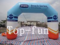 China PVC coated fabric inflatable advertising arch , durable waterproof outdoor inflatable arch for sale
