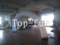 China White Inflatable Arch Wiht LED Night Light For Sale / Inflatable Entrance Arch With LED Tube for sale