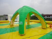 China Colorful Inflatable Event Wedding Green Beach House Tent 0.6mm PVC tarpaulin for sale