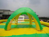 China Colorful Inflatable Event Wedding Green Beach House Tent 0.6mm PVC tarpaulin for sale