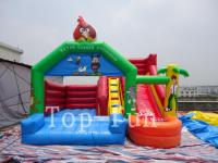 China Playground Kids Inflatable Jumping Castle with Slide , Commercial or Household for sale