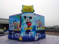 China Kids Outdoor Small Inflatable Commercial Bouncy Castles for Hire Mickey Mouse for sale