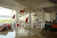 China Transparent PVC Floating Inflatable Zorb Ball with 1 / 2 Entrance For Grassland / Playground for sale