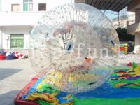 China 1.0mm PVC Transparent Brilliant inflatable ramps zorb balls For Outdoor water Fun for sale