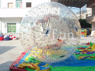 China 1.0mm PVC Transparent Brilliant inflatable ramps zorb balls For Outdoor water Fun for sale