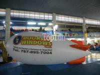 China Zepplin Inflatable Helium Blimp / Inflatabel Advertising Balloon for promotion for sale