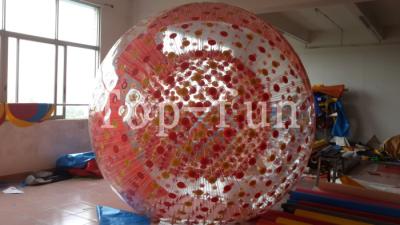 China 3m Diameter Popular Transparent Inflatable zorbing ball with 1.0mm PVC Plastic for sale