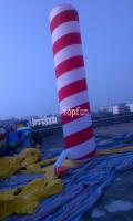 China Durable Festival / Celebration Inflatable Advertising Balloons Stripe Tube With PVC / Oxford for sale