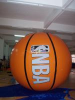China Playground Inflatable Advertising Balloons Basketball Shape With Digital Printing for sale