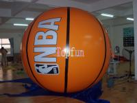 China Playground Inflatable Advertising Balloons Basketball Shape With Digital Printing for sale