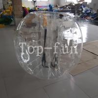 China No Toxicity large inflatable belly bumper ball , Blue Inflatable Toy bubble bumper balls for kids for sale