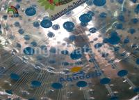 China Blue Durable Adult Inflatable Grass Rolling Zorb Ball With Customized Logo for sale