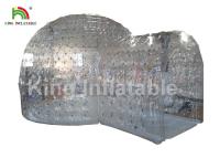 China 8m Diameter Transparent Clear Event Tent With Tunnel / Dome Party Tent for sale