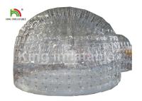 China 8m Diameter Transparent Clear Event Tent With Tunnel / Dome Party Tent for sale