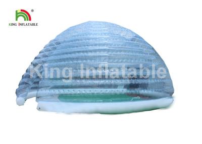 China Waterproof 1.0mm PVC Inflatable Dome Bubble Tent Double Layers Structure for sale