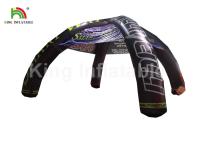 China 0.55mm PVC Black Advertising Outdoor Inflatable Event Tent With Printing Spider Type for sale