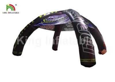 China 0.55mm PVC Black Advertising Outdoor Inflatable Event Tent With Printing Spider Type for sale