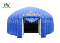 China Blue Water Proof Inflatable Event Tent With Blower / Outdoor Blow Up Dome Tent for sale