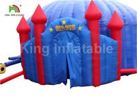 China Blue Water Proof Inflatable Event Tent With Blower / Outdoor Blow Up Dome Tent for sale