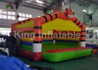 China PVC Tarpaulin Orange Tiger Inflatable Jumping Bouncer Castle For Outdoor Amusement for sale