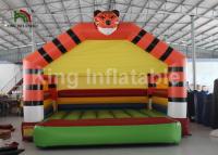 China PVC Tarpaulin Orange Tiger Inflatable Jumping Bouncer Castle For Outdoor Amusement for sale