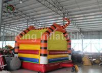China PVC Tarpaulin Orange Tiger Inflatable Jumping Bouncer Castle For Outdoor Amusement for sale